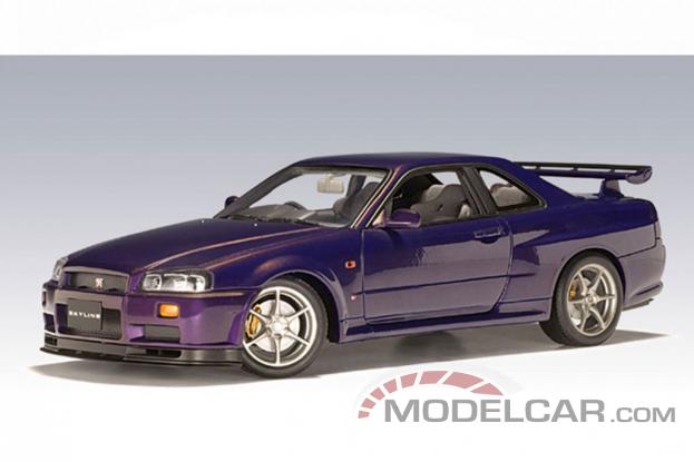 AUTOart Nissan Skyline R34 GTR 1999 Midnight Purple 77304 - Modelcar ...