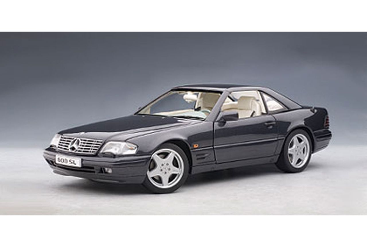 AUTOart Mercedes-Benz SL600 R129 1997 Blackmetallic 76232 - English