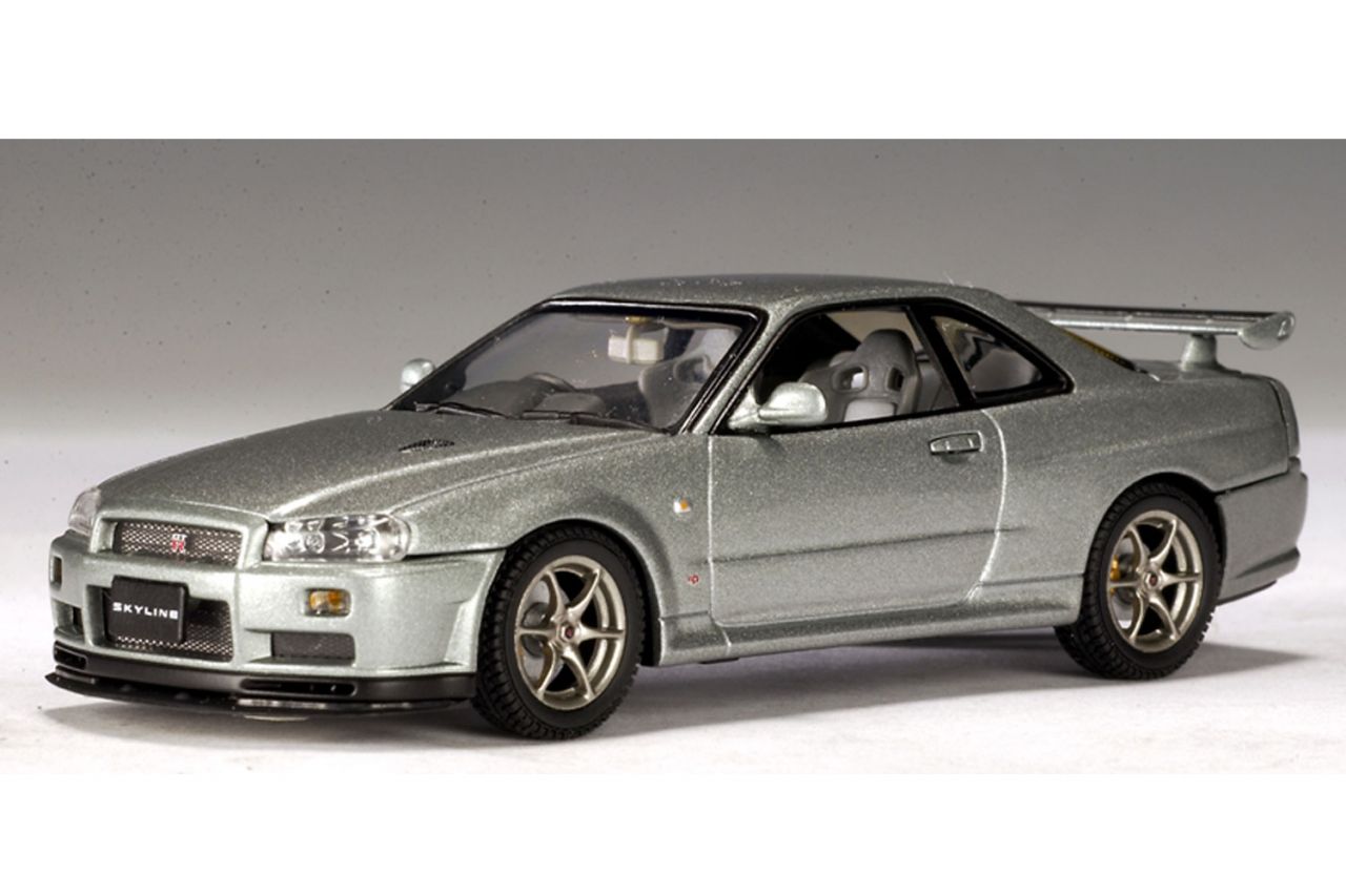 AUTOart Nissan Skyline R34 GTR V-Spec II Sparkling Silver 57332 ...