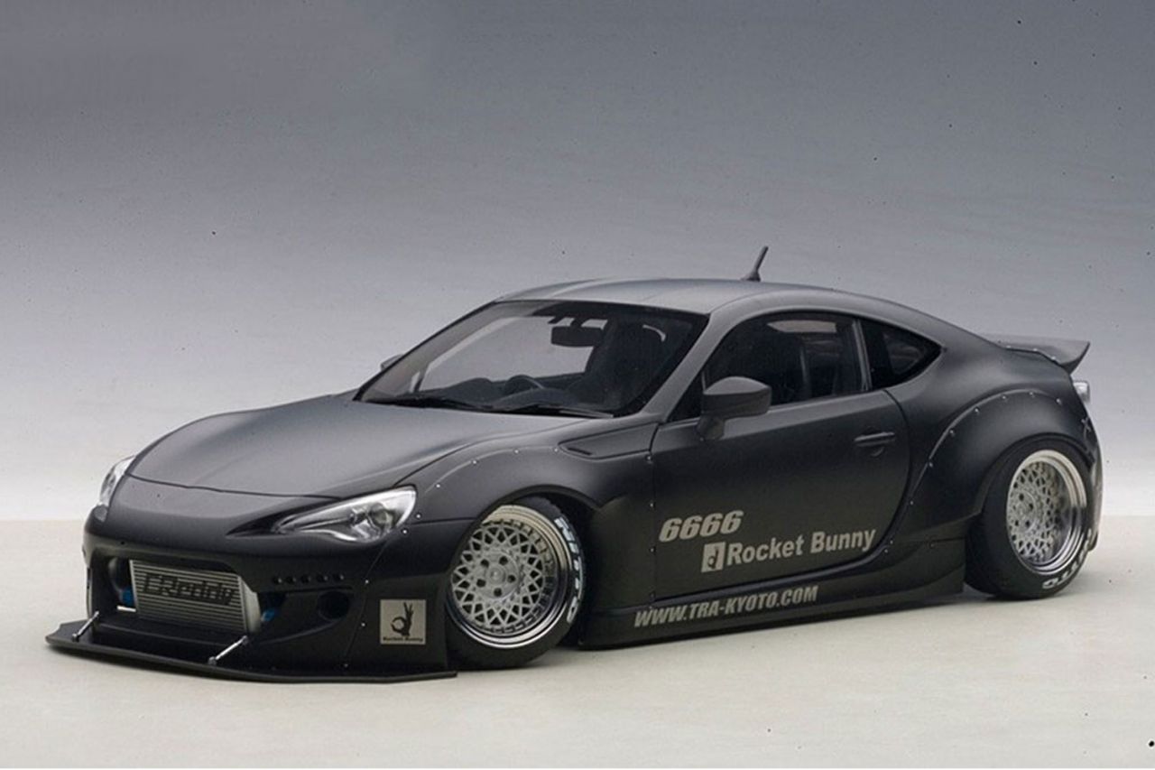 AUTOart Toyota GT86 Rocket Bunny Matt Black with Black Wheels 78755 ...