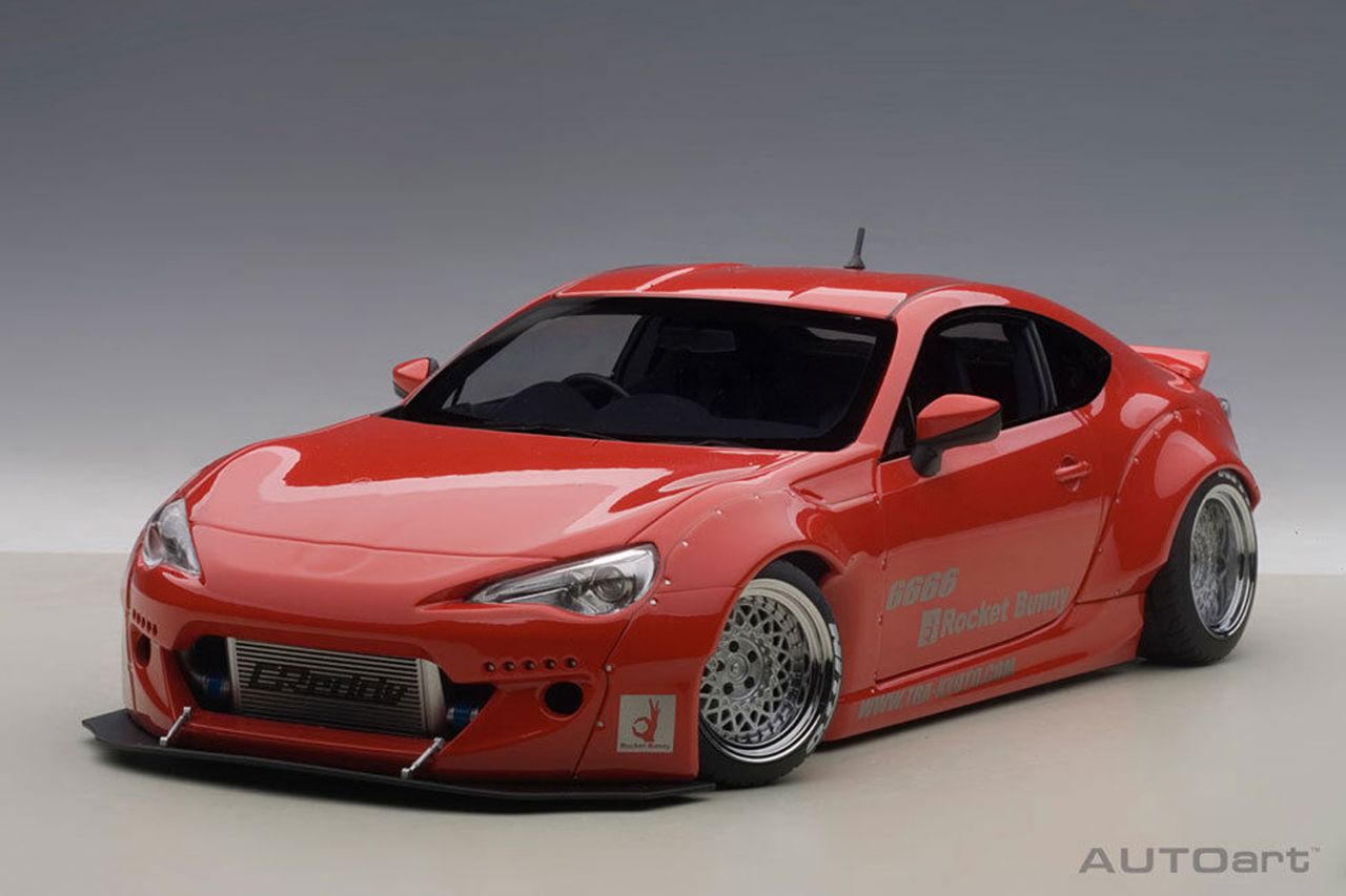 AUTOart Toyota GT86 Rocket Bunny Red with Silver Wheels 78757 ...
