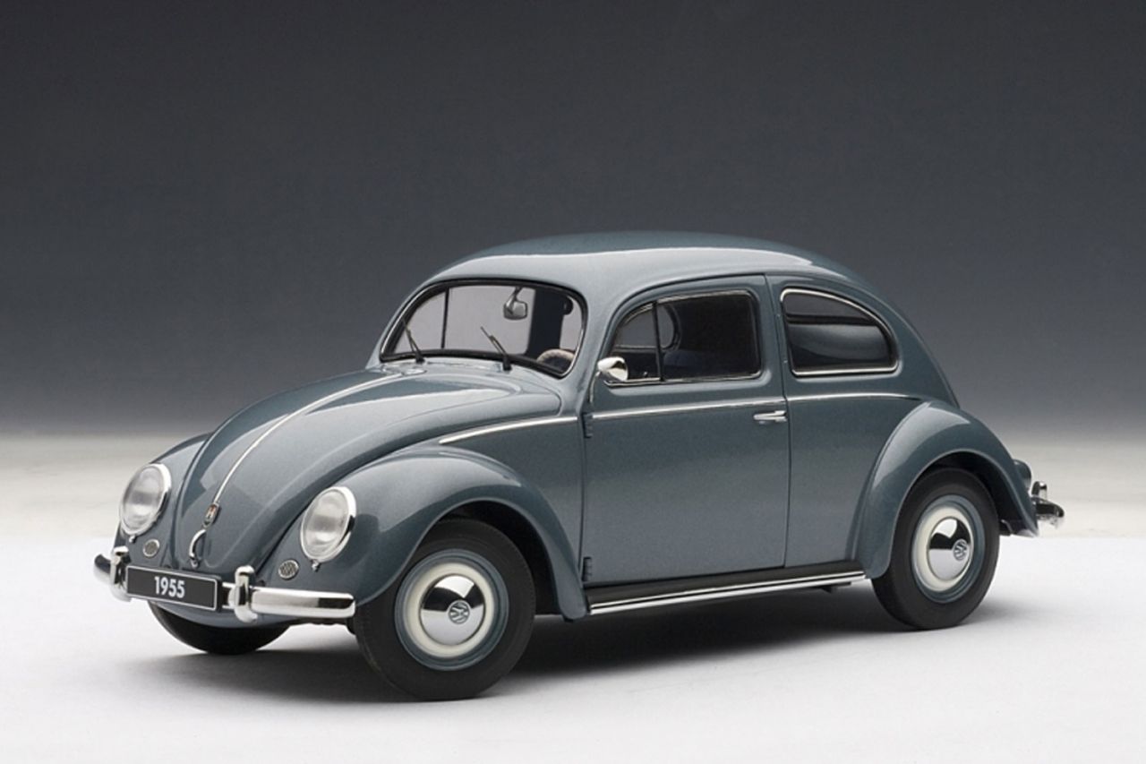 AUTOart Volkswagen Beetle Kafer Limousine 1955 Stratos Silver 79779 ...